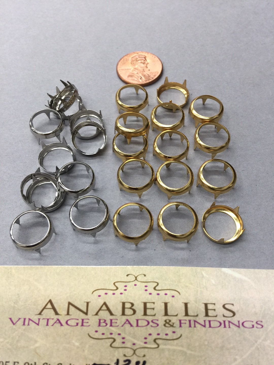 Rim Settings. NOS. 48-SS (11mm) Sold by Lots of 50 Pieces. - Etsy