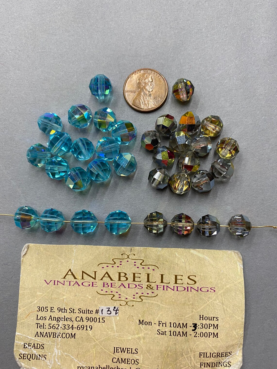Vintage Crystals. NOS. Lovely Vintage Crystal Beads. Sold by | Etsy