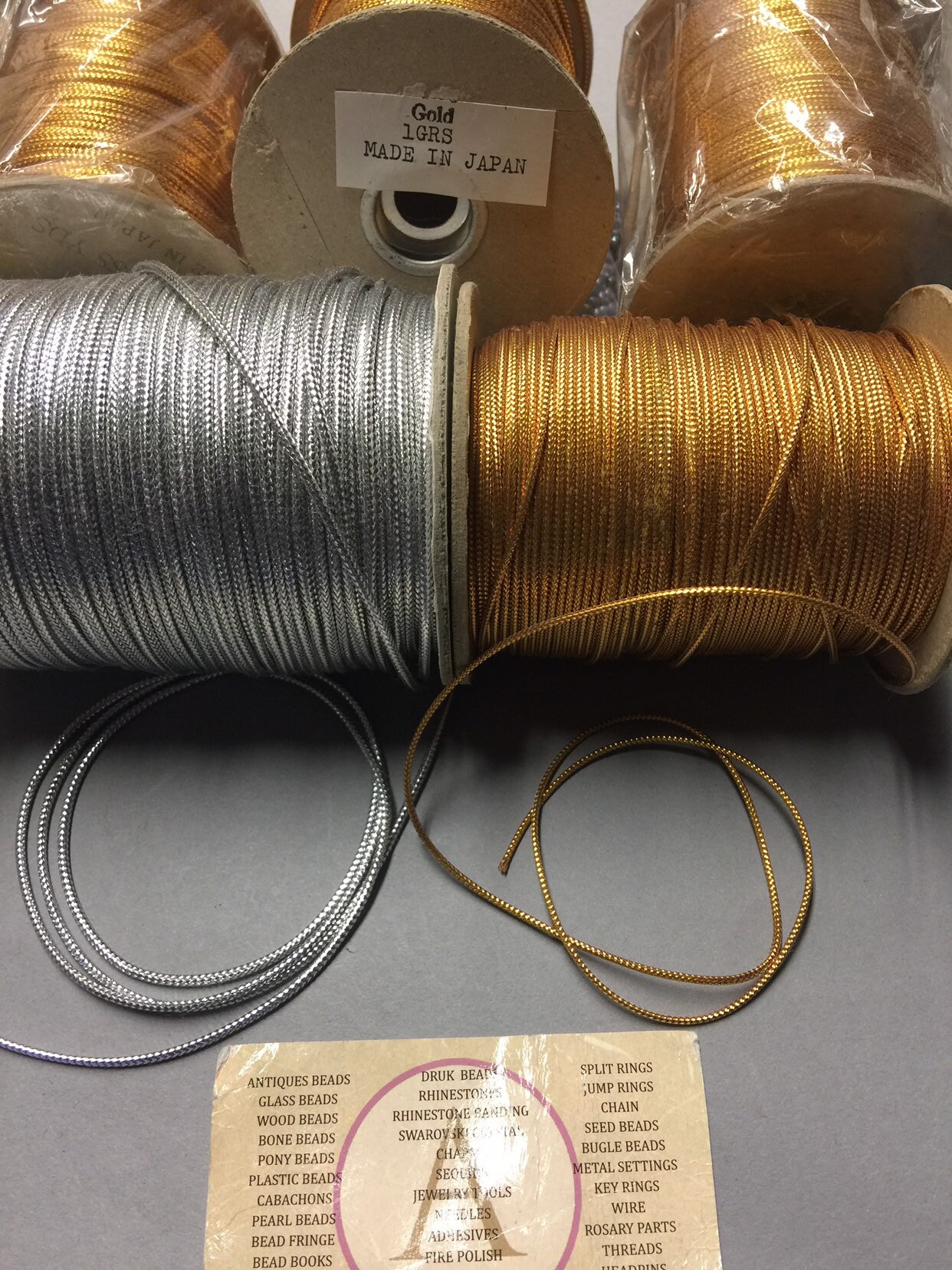 Cord. NOS. Metallic Braids. Sold by Lots of 12 Yards. - Etsy