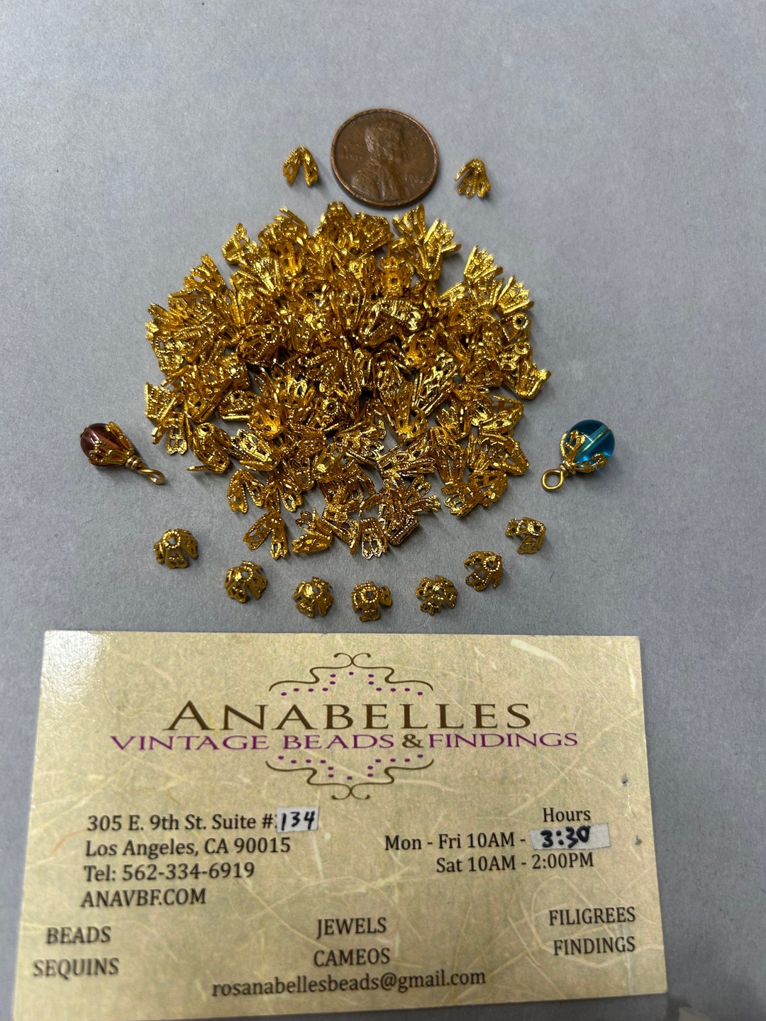 Vintage Bead Cups. NOS. Bead Cups. Sold by Gross (144pieces) - Etsy