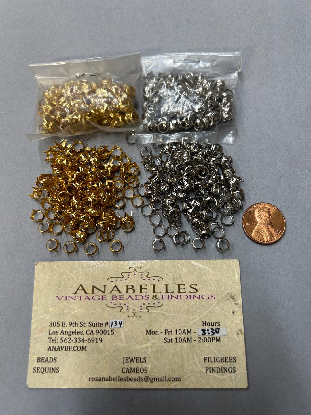 20-SS Reg. Leg, Rim Settings, Embellishments Supplies. Lot of 288 ...