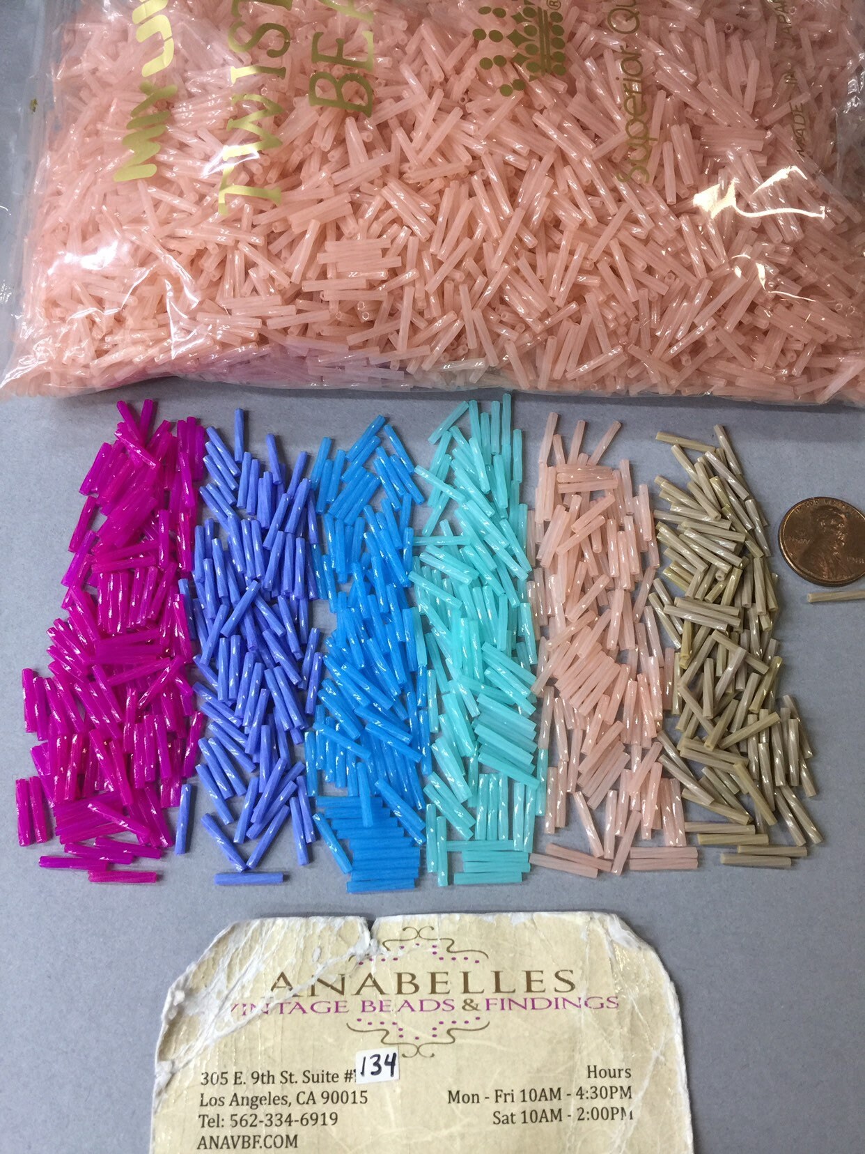 Twisted bugle beads. NOS. 12x2mm. Vintage Miyuki glass bugle | Etsy