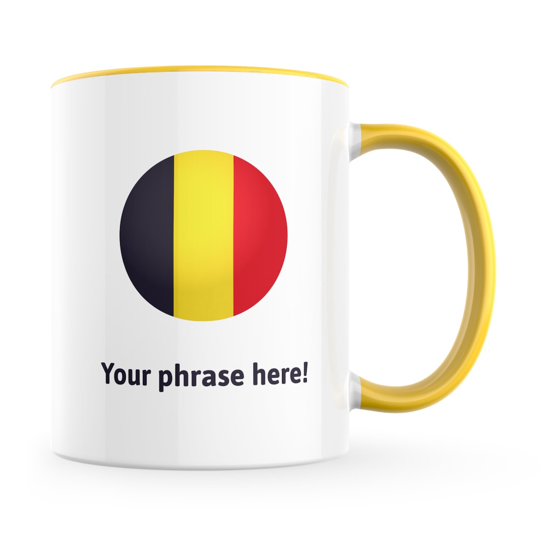 Personalised Emoji Mug Featuring Belgium Emoji - Etsy
