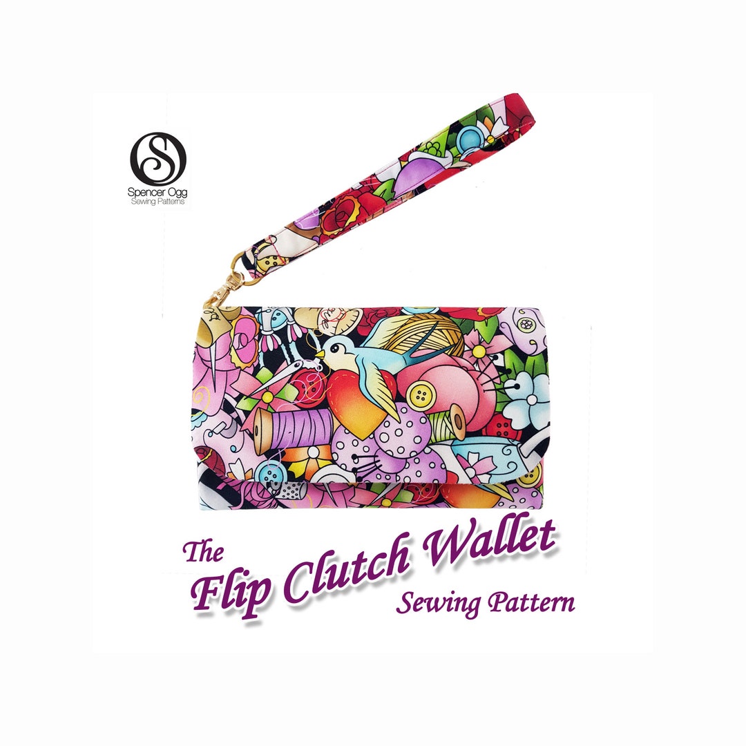 The Flip Clutch Wallet . PDF Bag Sewing Pattern. Coin Purse Pattern ...