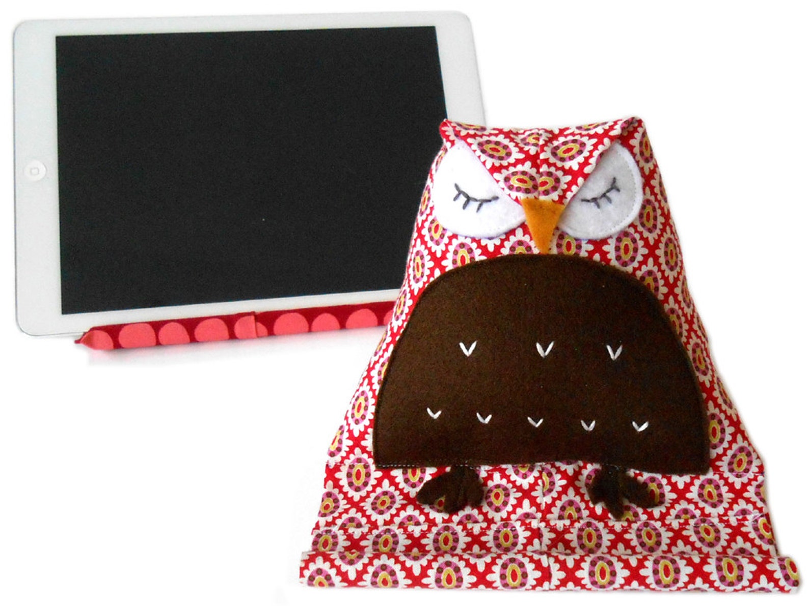 Tablet Stand Sewing Pattern. Owl Design iPad Stand. Instant Download ...