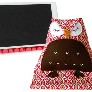 Tablet Stand Sewing Pattern. Owl Design iPad Stand. Instant Download ...