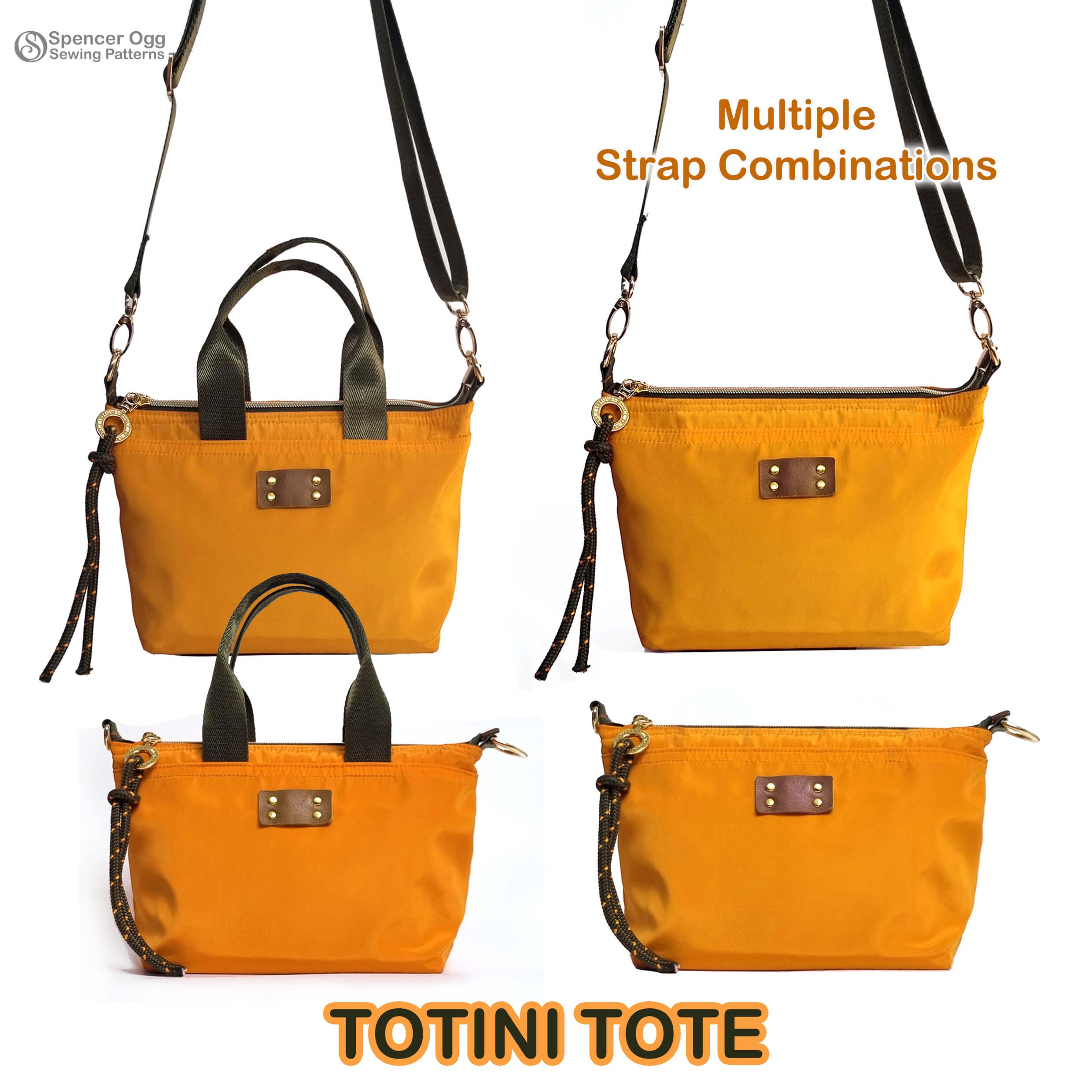 Totini Crossbody Tote PDF Sewing Pattern & Video Tutorial - Etsy