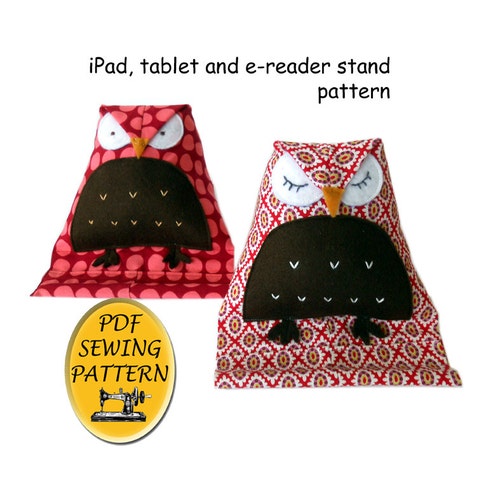 Tablet Stand Sewing Pattern. Owl Design Ipad Stand. Instant - Etsy UK
