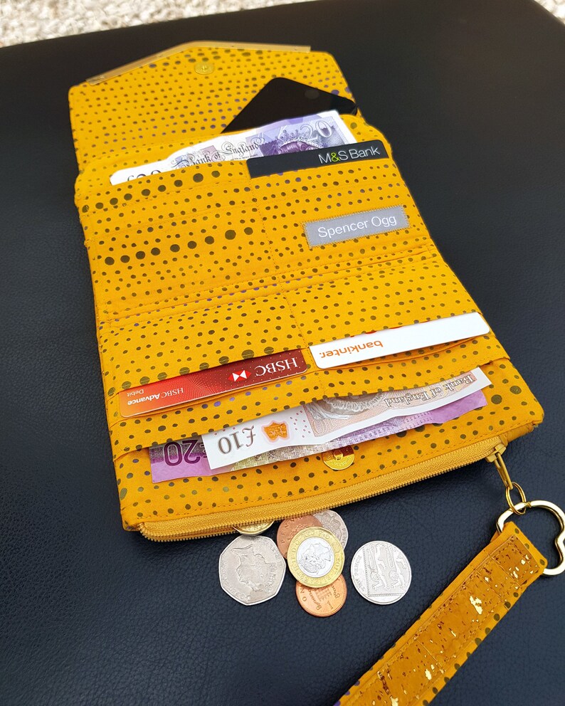 Wallet Sewing Pattern. the Flip Clutch Wallet . Coin Purse Sewing ...