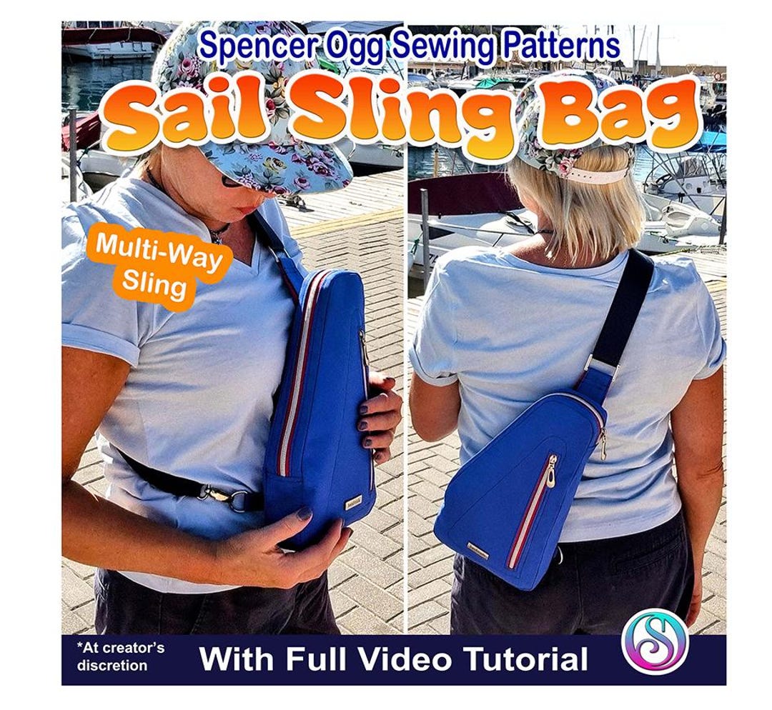 Sail Sling Bag PDF Sewing Pattern & Video Tutorial - Etsy