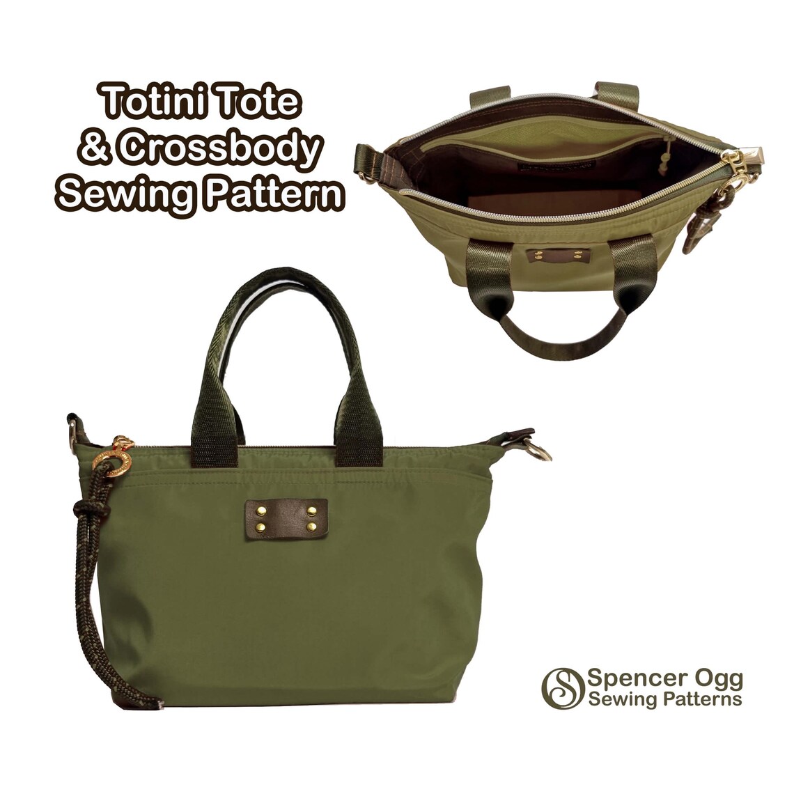 Totini Crossbody Tote PDF Sewing Pattern & Video Tutorial - Etsy