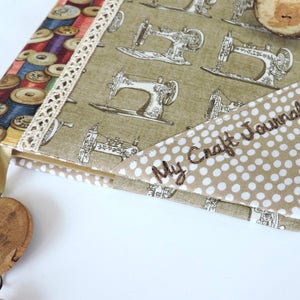 PDF Sewing Pattern Craft Journal, A5 Notebook Cover Sewing Pattern ...