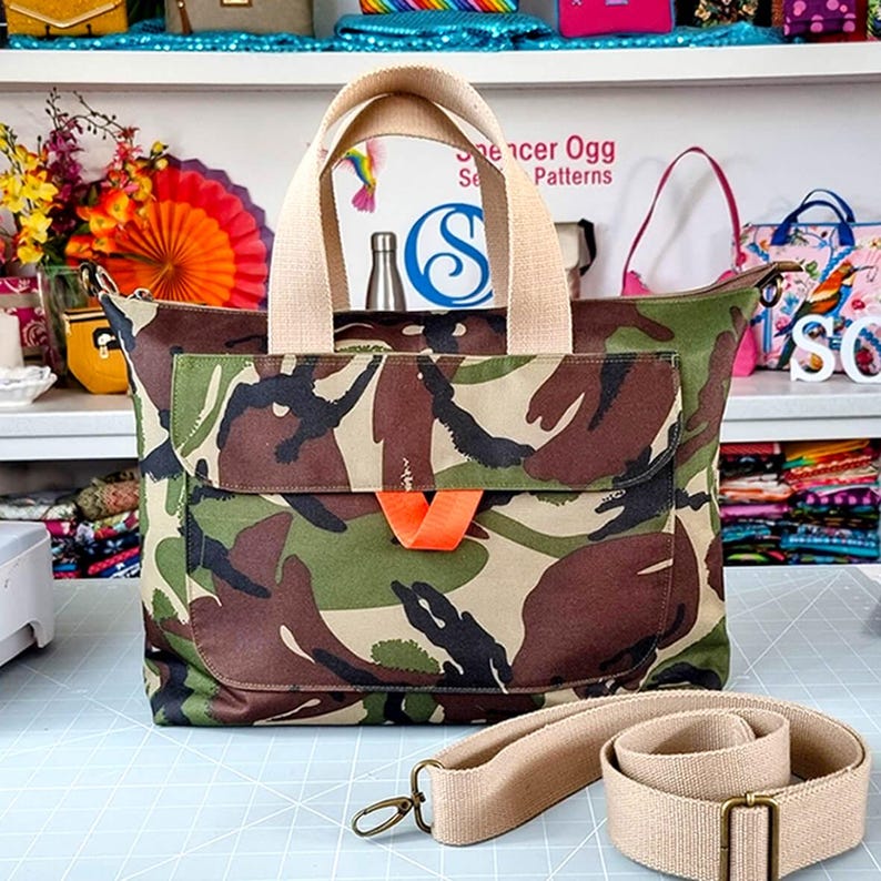 Tip-top Tote PDF Sewing Pattern and Video Tutorial - Etsy