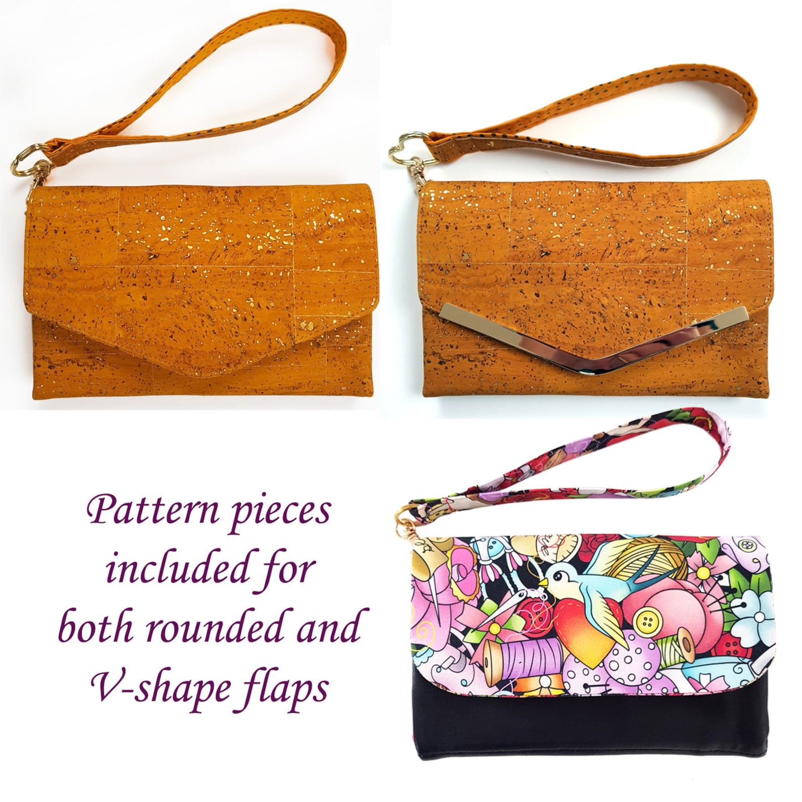 The Flip Clutch Wallet . PDF Bag Sewing Pattern. Coin Purse - Etsy