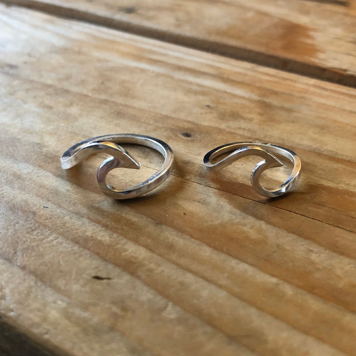 Mens Wave Ring. Sterling Silver. Handmade. Surf Ring. - Etsy