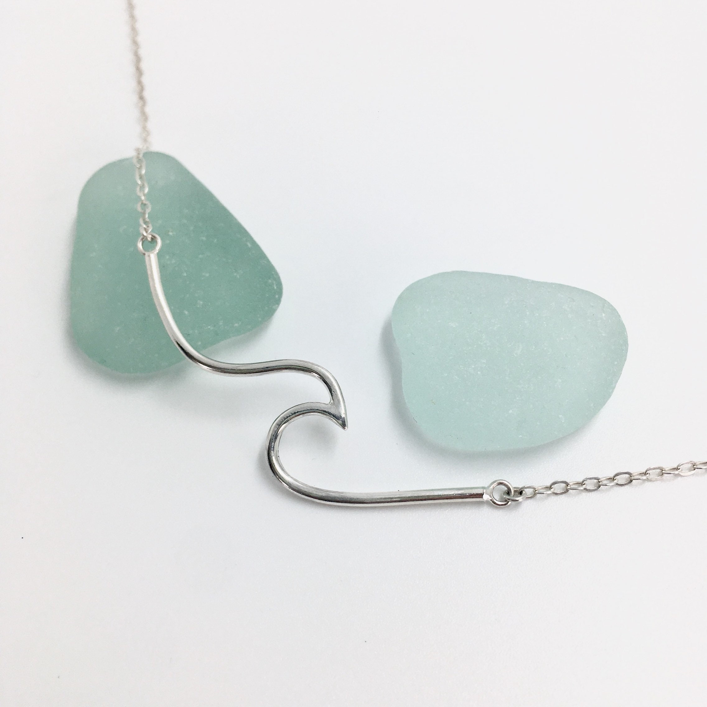 Sterling Silver Wave Necklace. Surf Girl. Surf Jewellery - Etsy