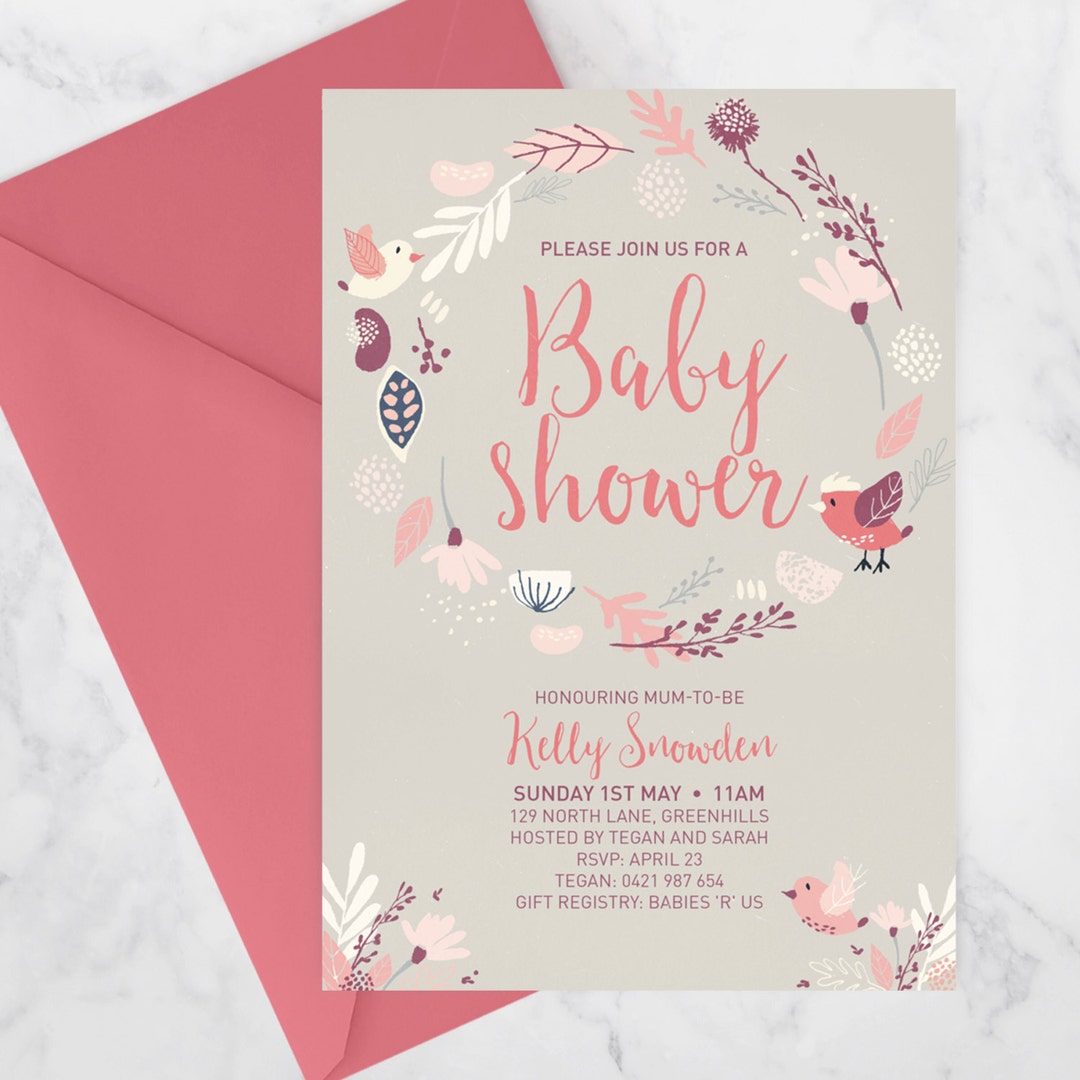 Printable Baby Shower Invitation Baby Shower Invite DIY Printable ...