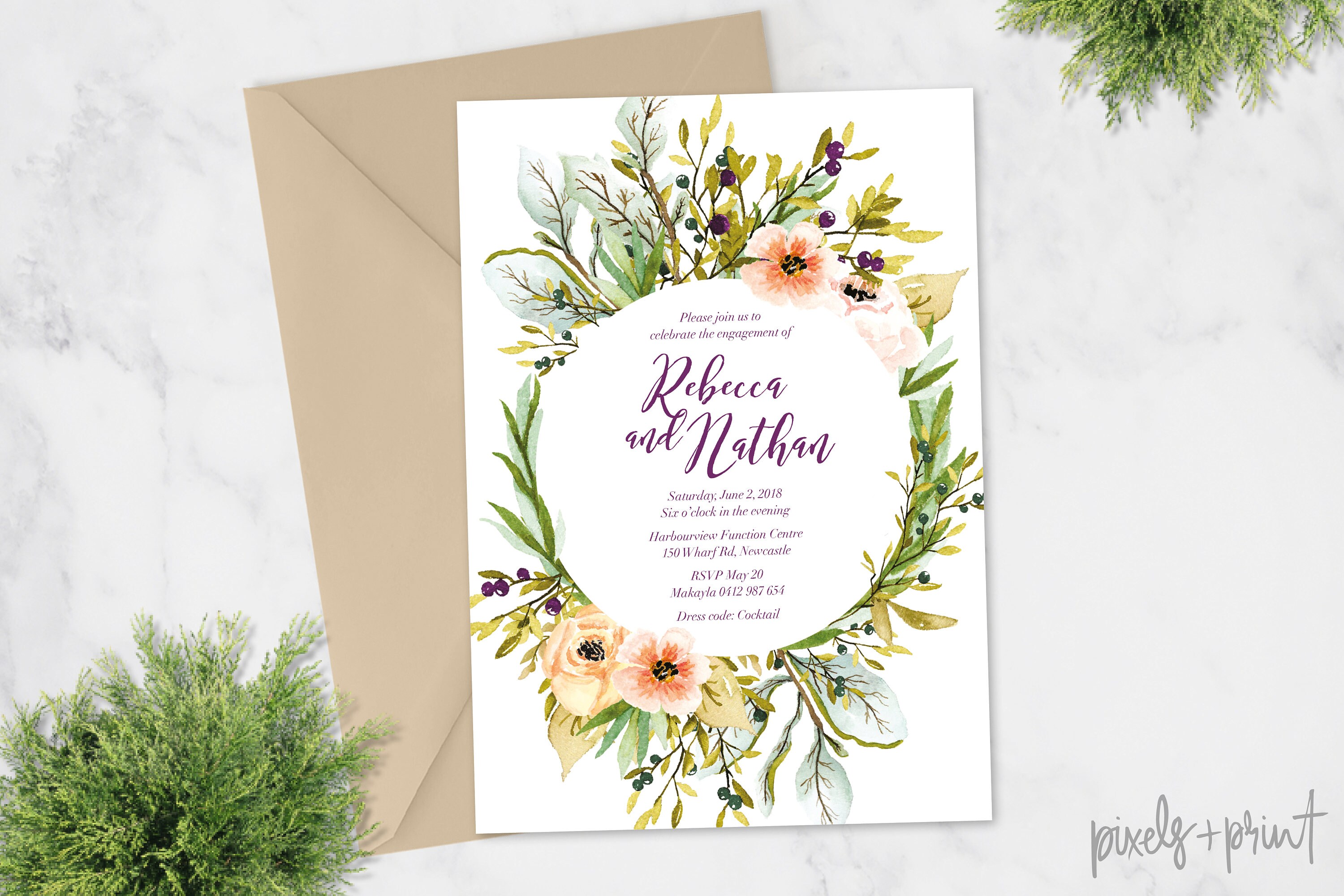 Printable Engagement Party Invitation Engagement Party - Etsy