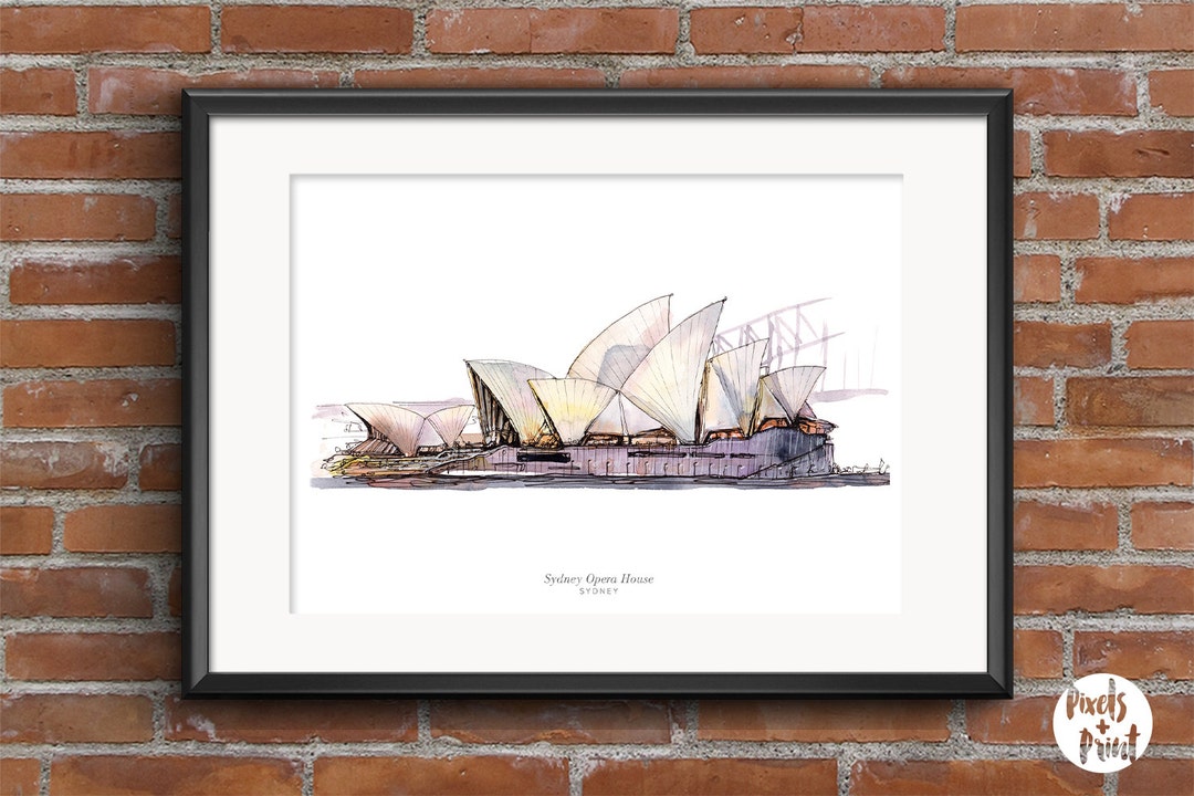 Printable Art Sydney Opera House Sydney Travel Wall Art Home Decor ...