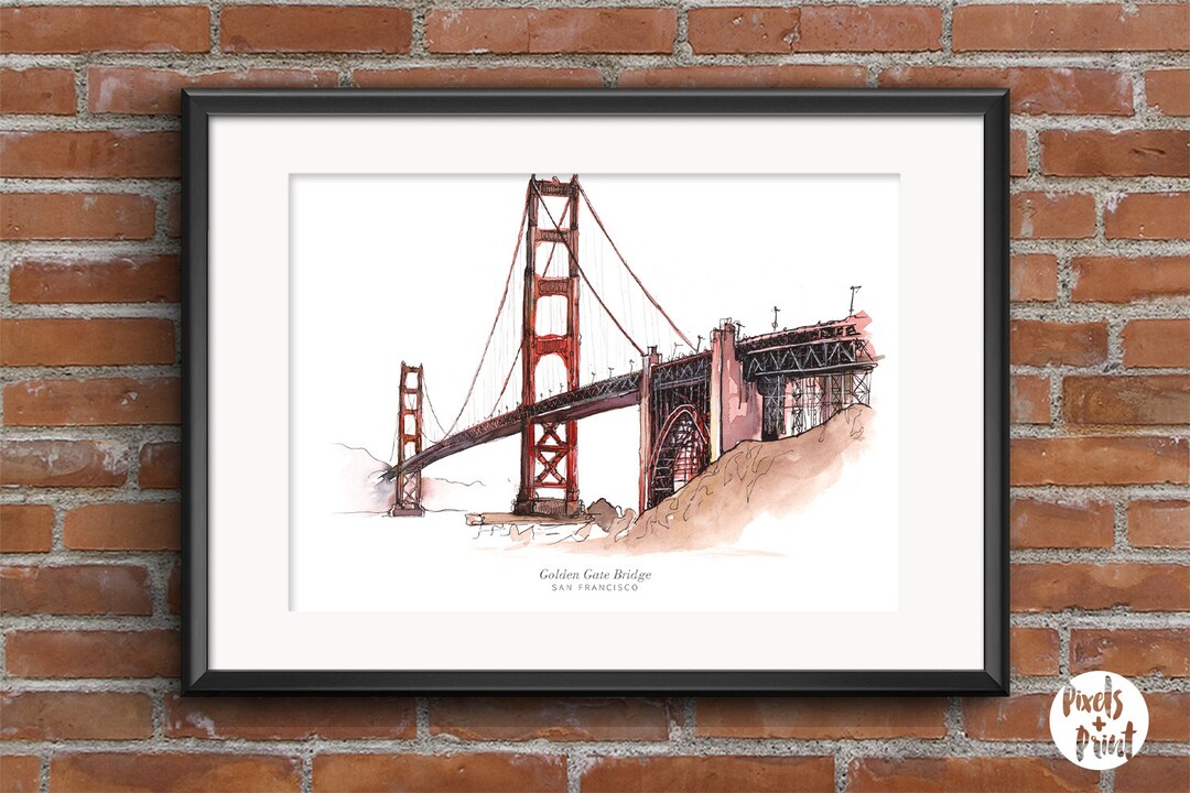 Printable Art " Golden Gate Bridge - San Francisco " Travel Wall Art ...