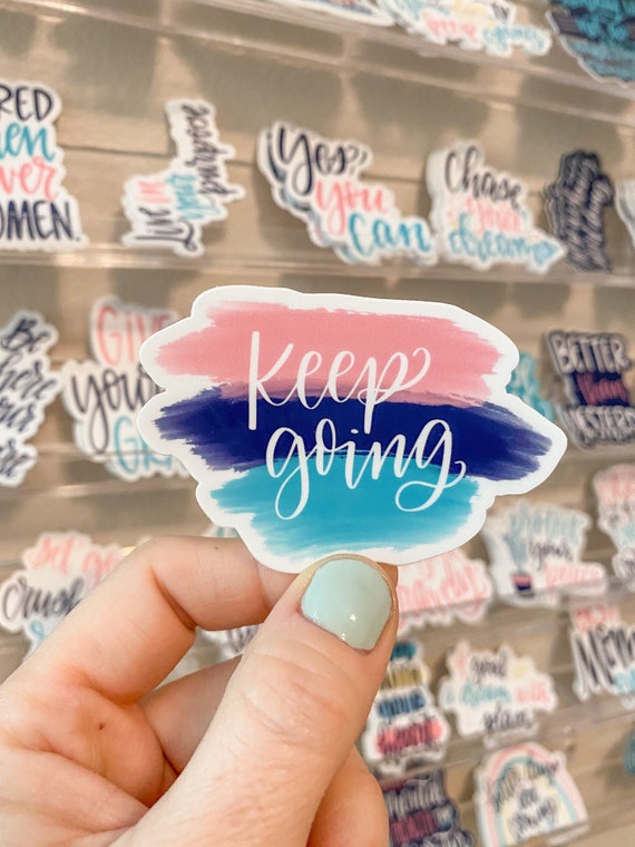 Keep Going Vinyl Sticker - Etsy