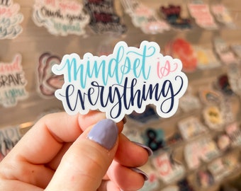 Mindset is Everything Life Motivation Vinyl Sticker Laptop Sticker ...
