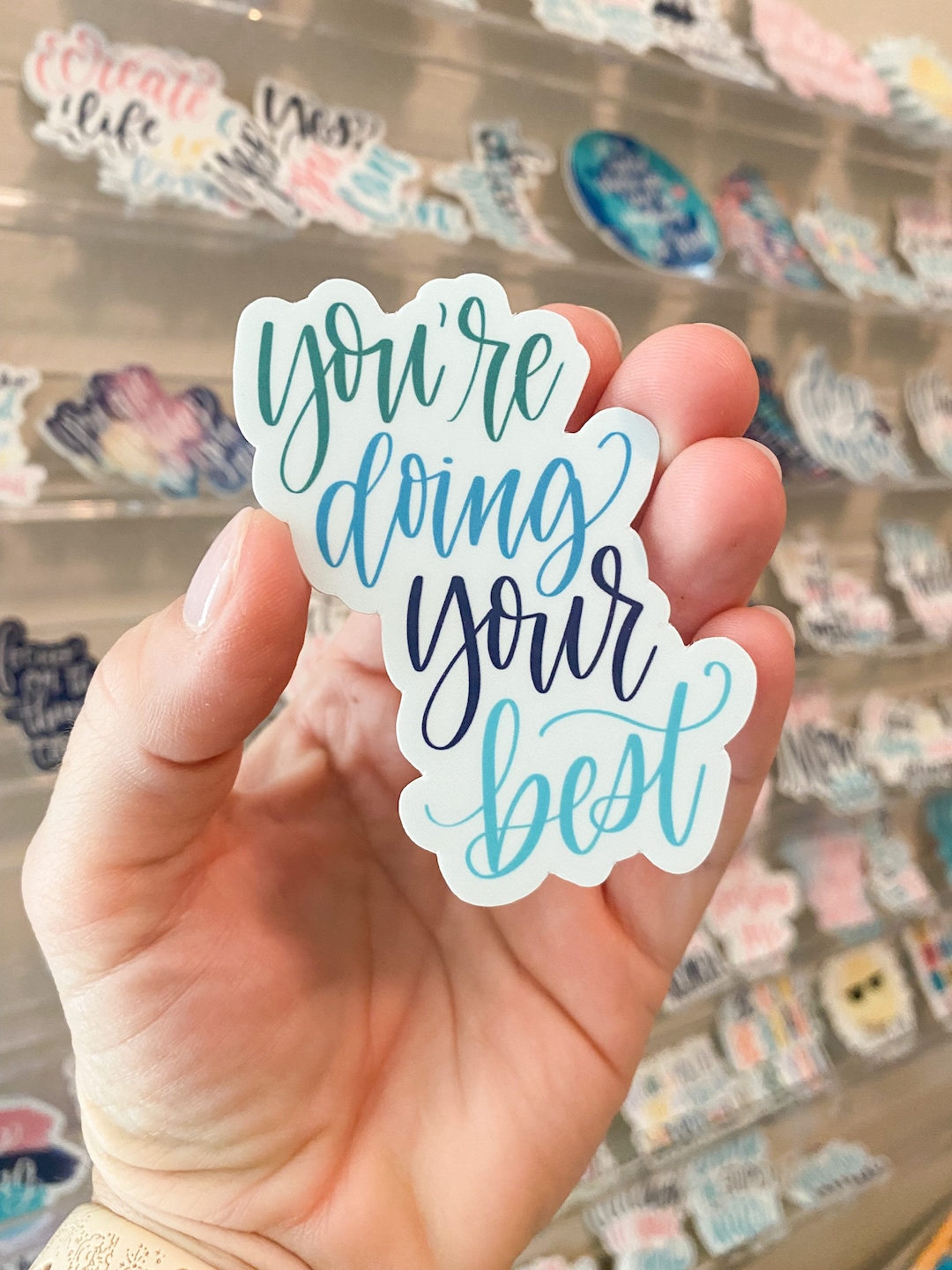 Youre Doing Your Best Sticker Motivational Vinyl Sticker - Etsy