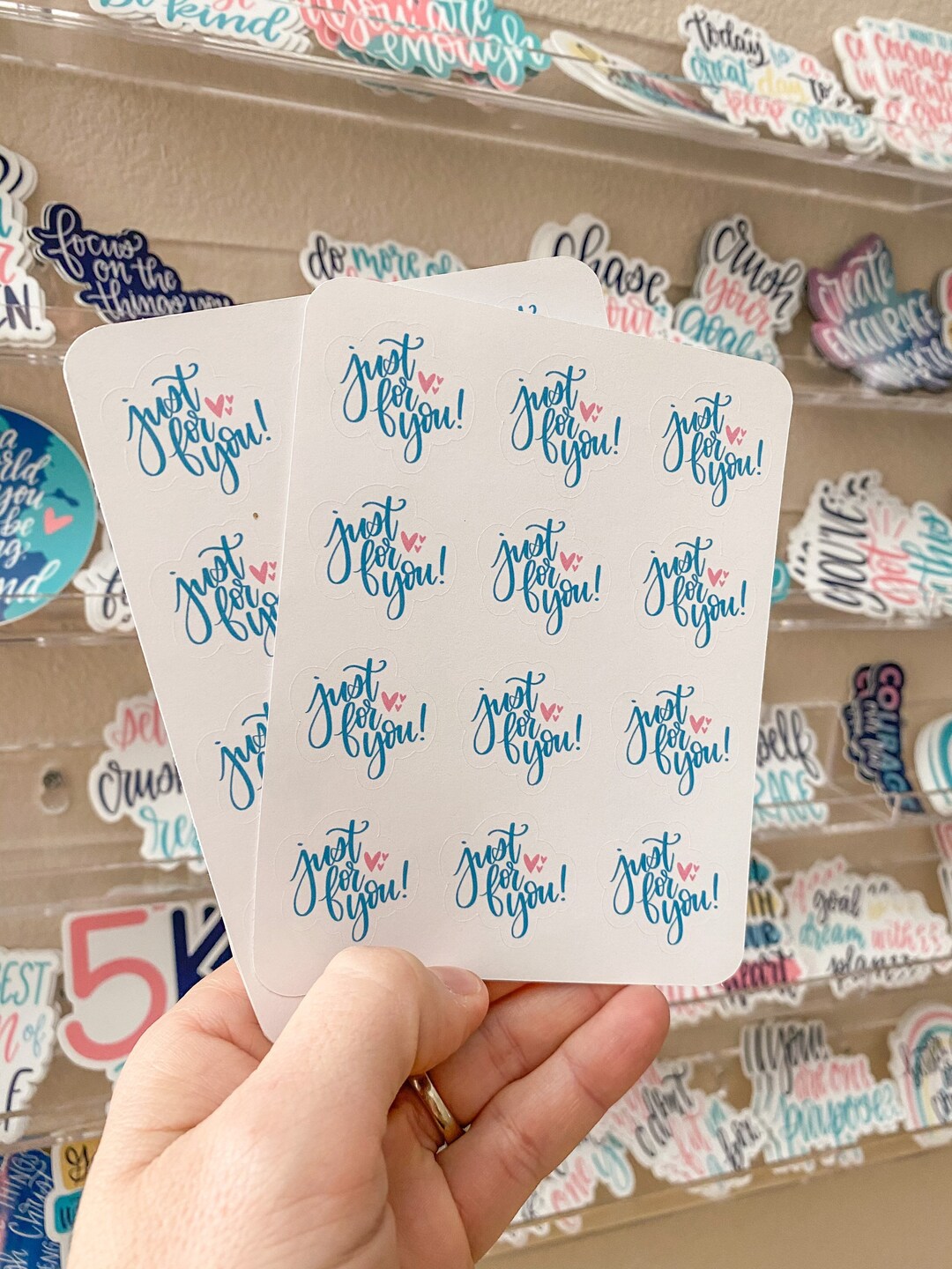 Just for You Sticker Sheets - Etsy