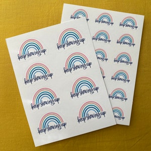 Keep Showing up Sticker Sheets - Etsy