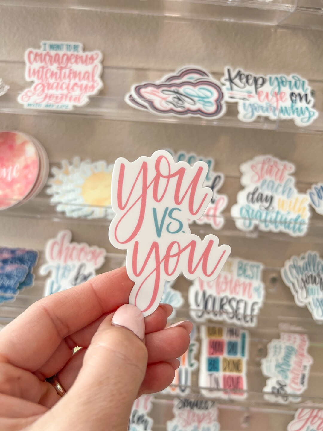 You Vs. You Die Cut Vinyl Sticker - Etsy