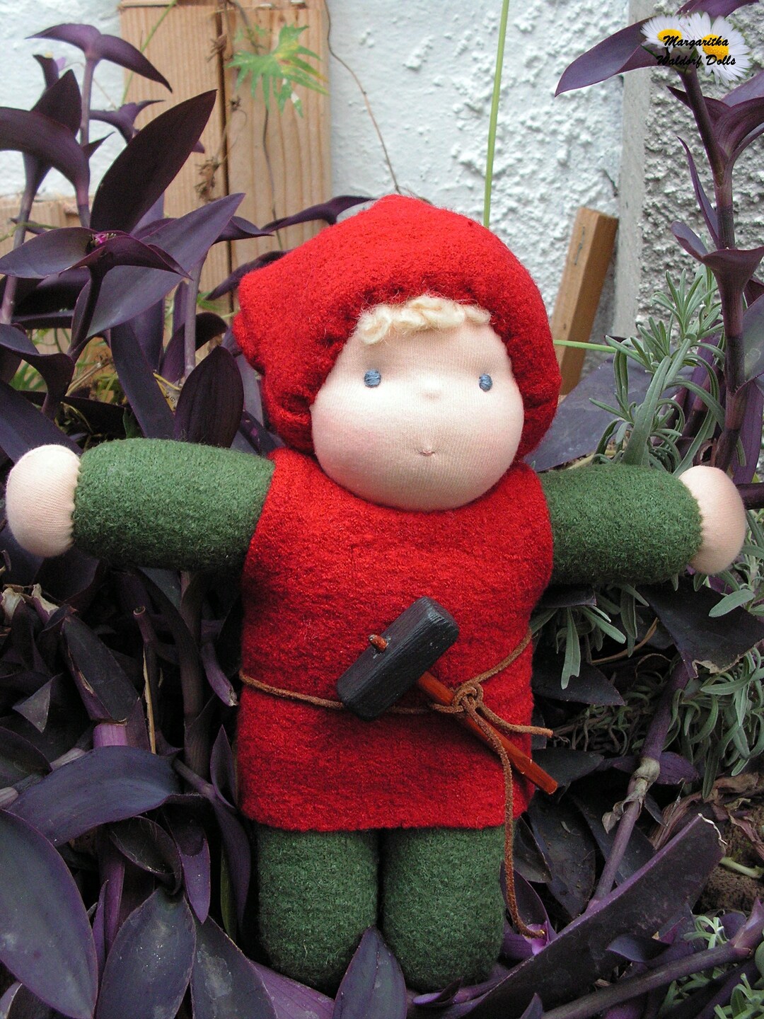 Waldorf Tomten Doll, Organic 11,8, 30cm, Leprechaun, Handmade, Small ...