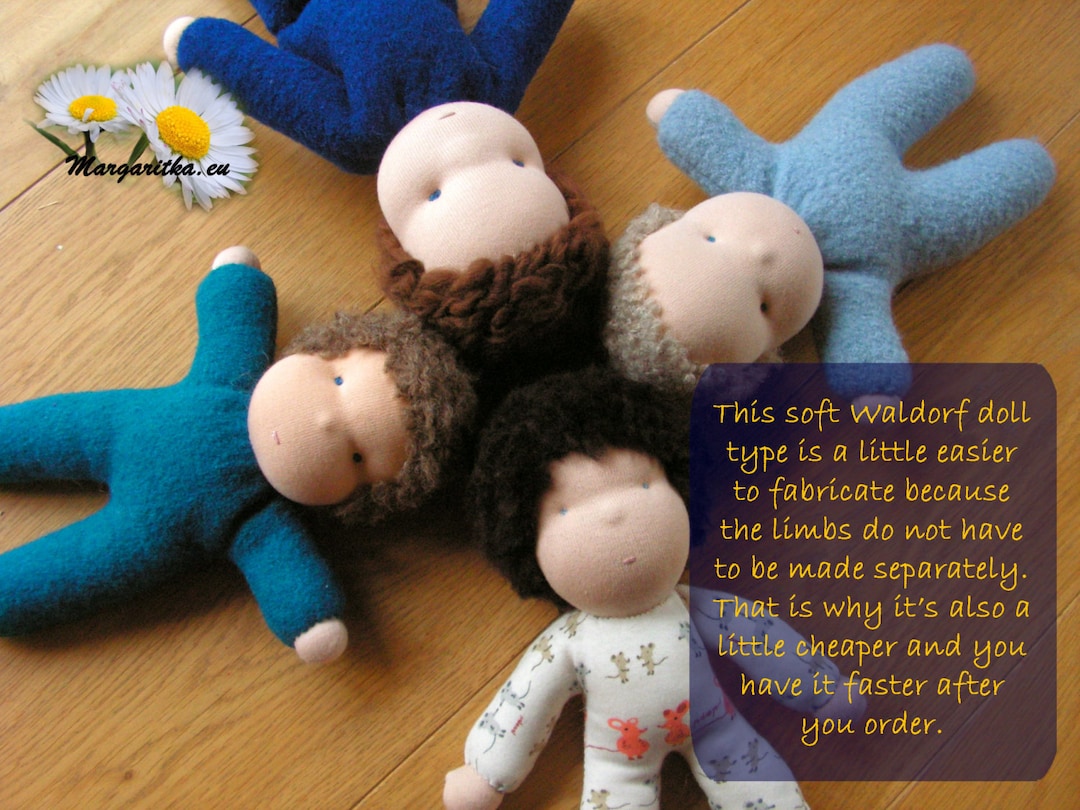 Soft Waldorf Doll, Boy Doll, Custom Made, Organic Cotton Steiner ...