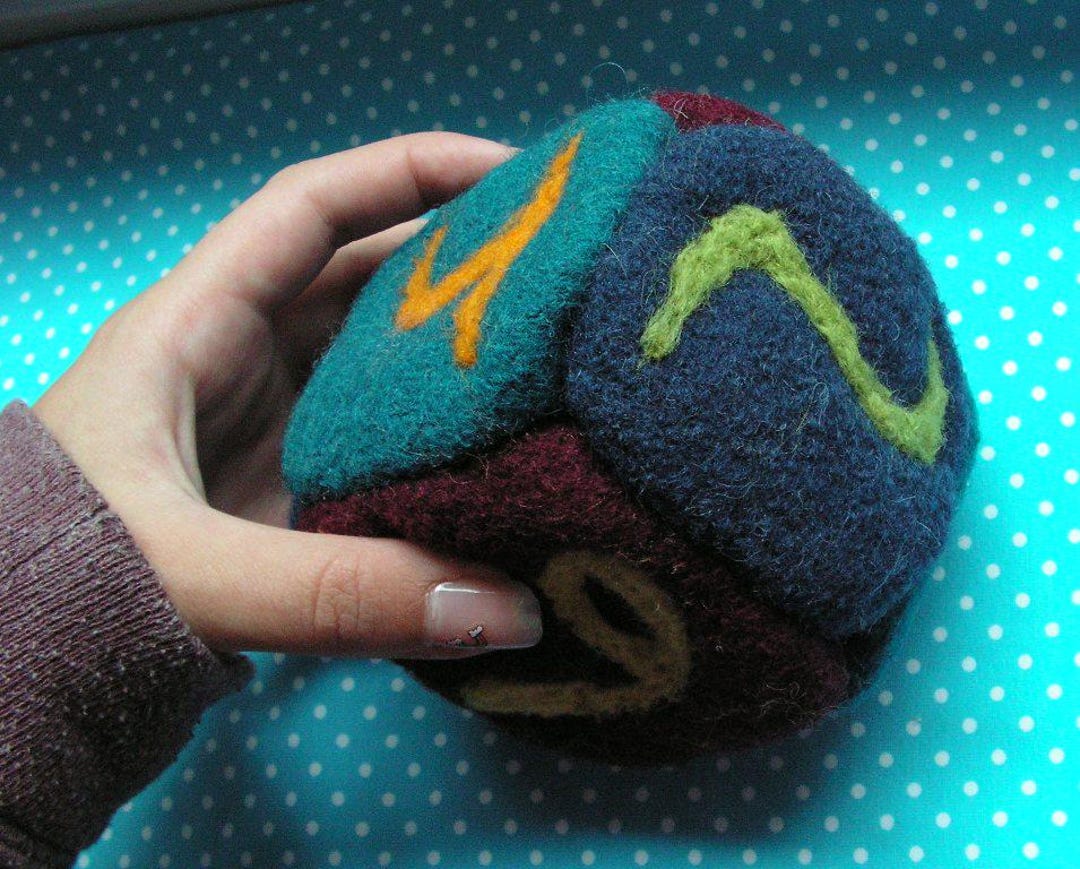 Cube Soft Toy, Stuffed Cube, Rattle Cube, Rattle Soft Toy, Handmade ...