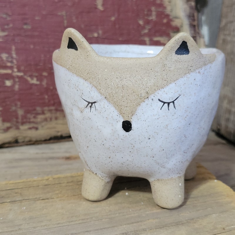 Fox Flower Pot - Etsy