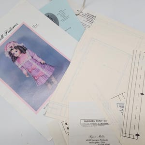 Byron Doll Patterns laurette Bourgin Steiner A-6 22 Doll Dress Hat ...