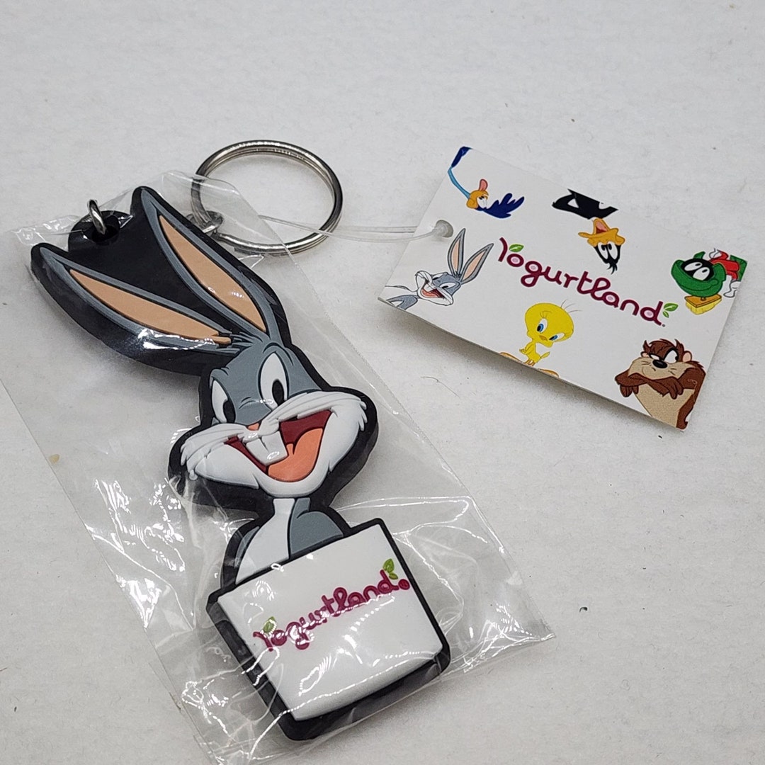 Looney Tunes Bugs Bunny Rubber Keychain 2013 Yogurtland New Sealed - Etsy