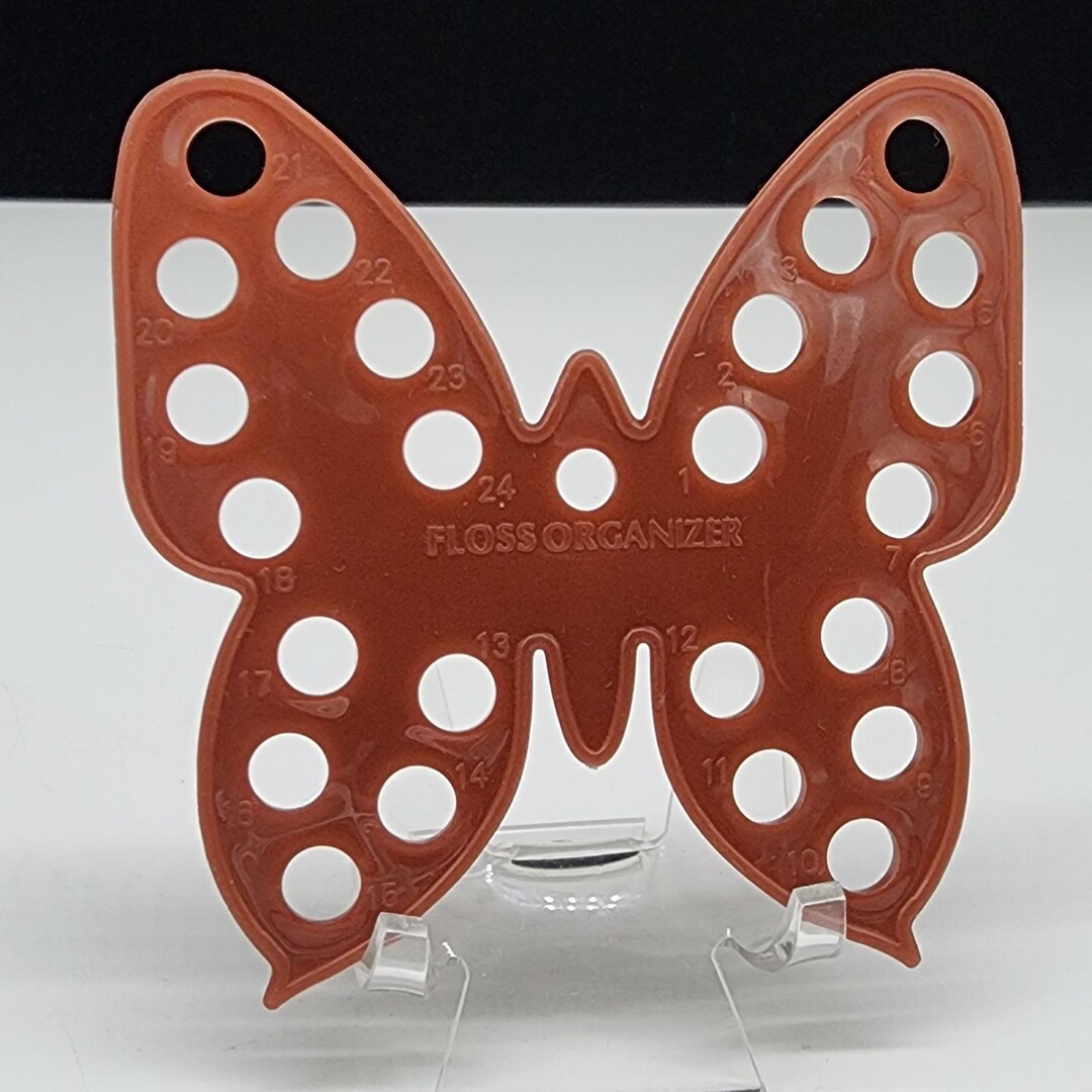Butterfly Shaped Floss Organizer With 24 Slots for Thread Storage 4 ...