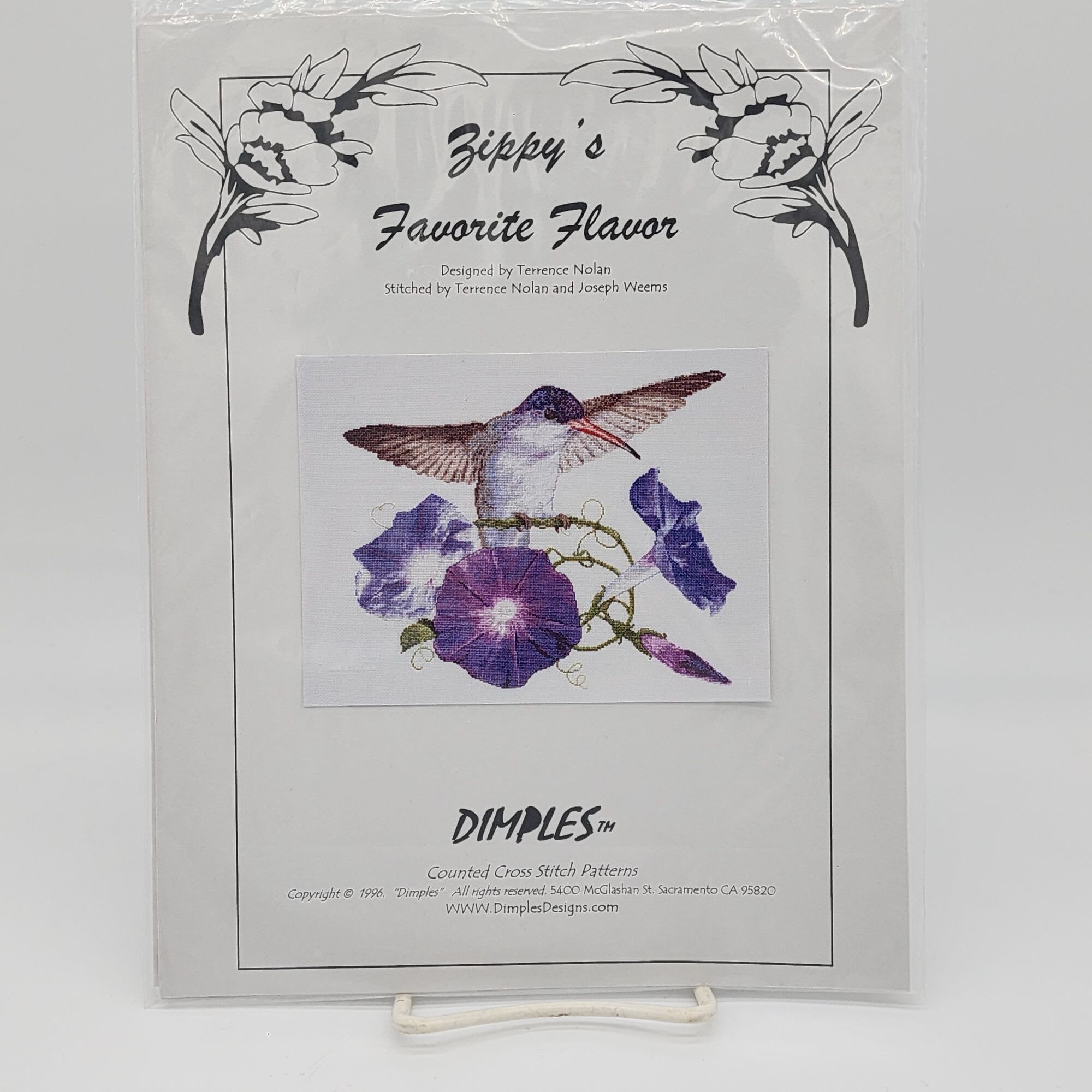 Dimples Counted Cross Stitch Pattern Hummingbird Zippy's - Etsy