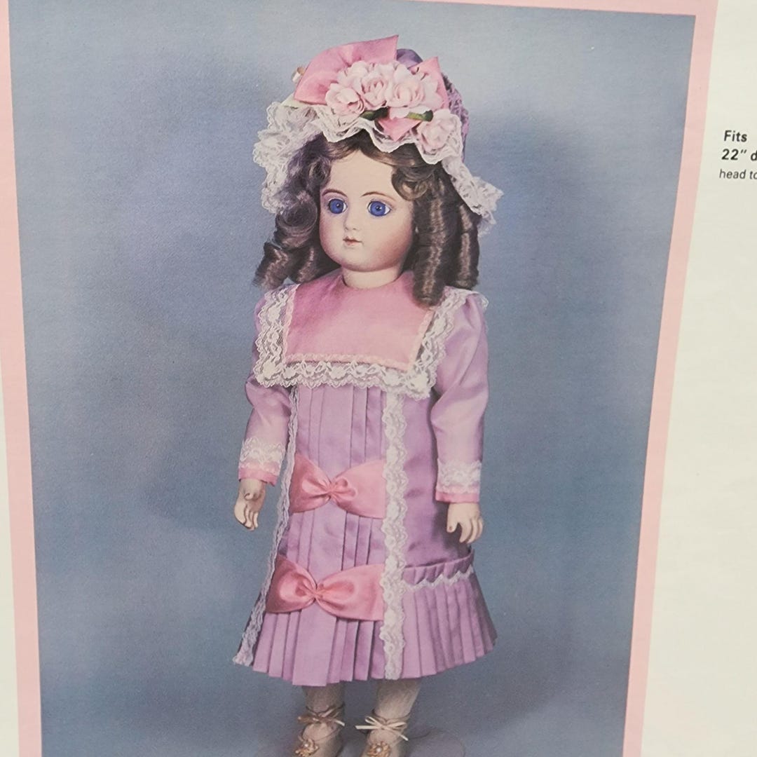 Byron Doll Patterns "laurette" Bourgin Steiner A-6 22" Doll Dress Hat ...