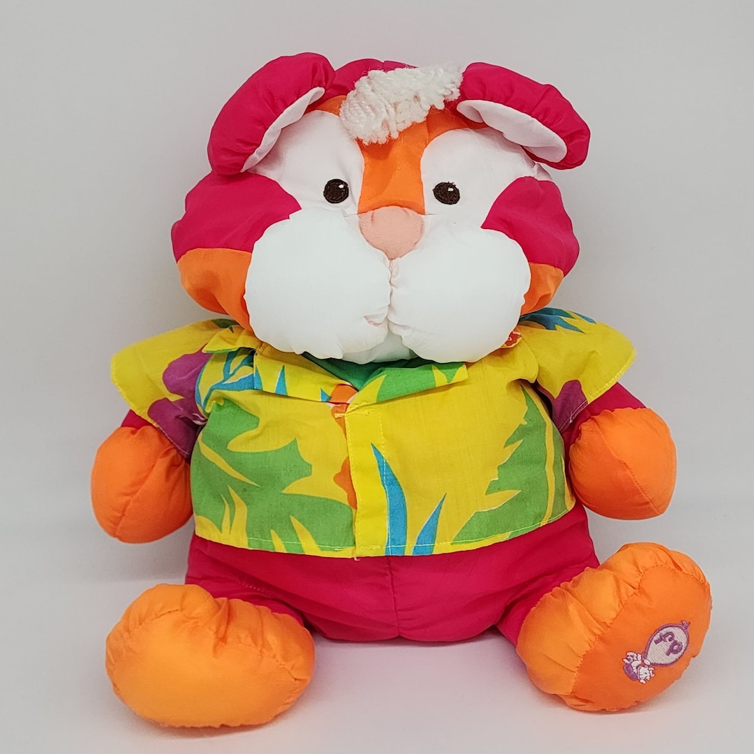 Fisher Price 1987 Wild Puffalump Tiger Plush With Tropical Shirt Near ...