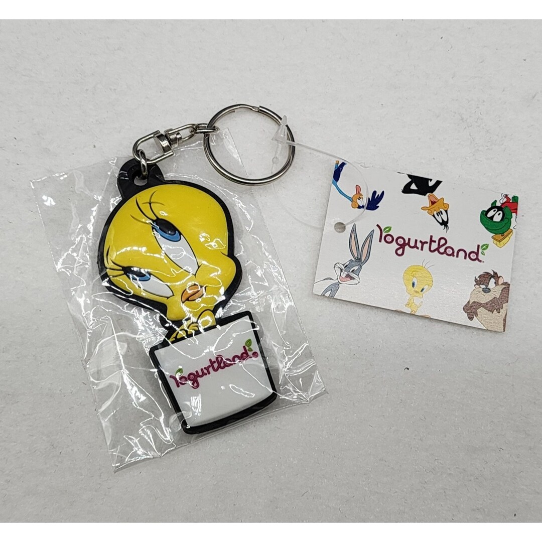 Looney Tunes Tweety Bird Rubber Keychain 2013 Yogurtland New - Etsy