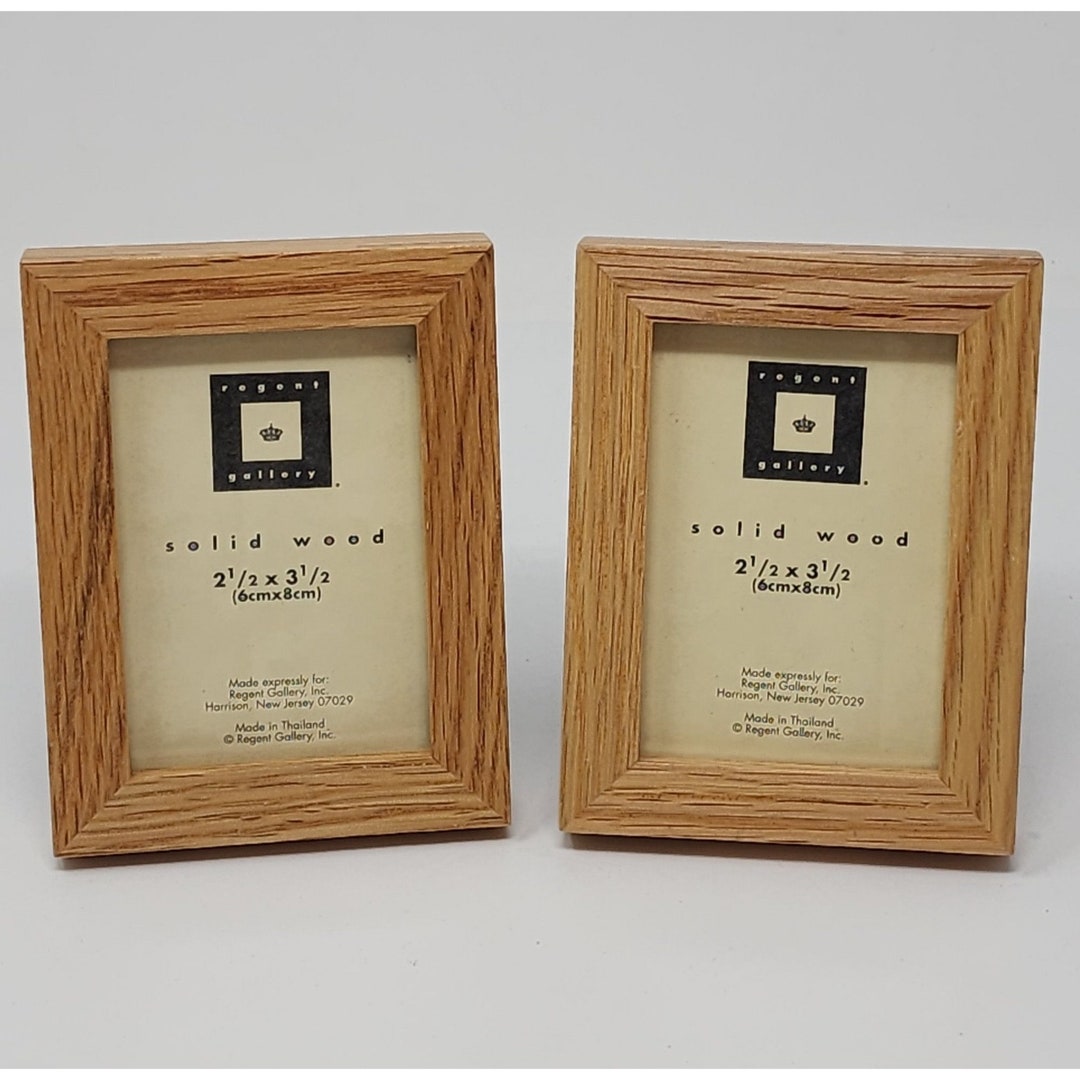 Solid Wood Picture Frame 2.5" X 2.5" by Regent Gallery 2 Frames - Etsy
