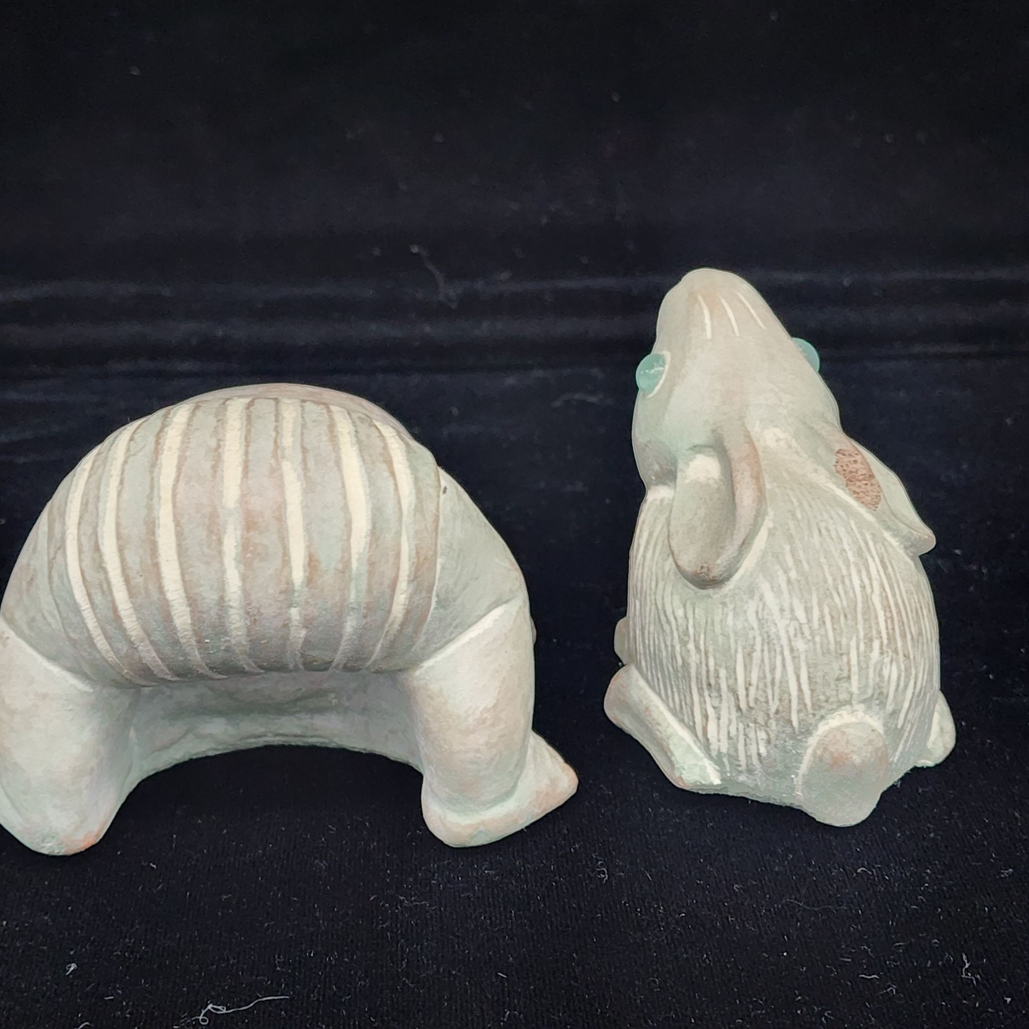 Isabel Bloom Figurines Rabbit Glass Eyes & Toddler Tumbling Vintage - Etsy