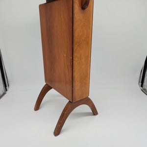 Vintage Wooden Telephone Stand Retro 1960s Mid Century Modern 31.5 ...