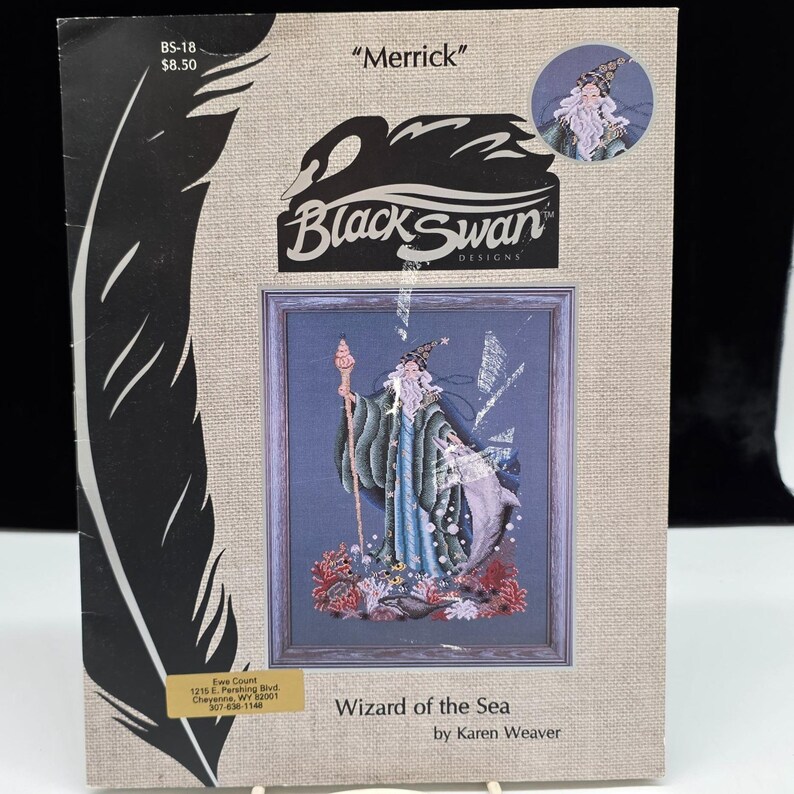 Black Swan Designs Merrick Wizard of the Sea Cross-stitch Pattern by ...