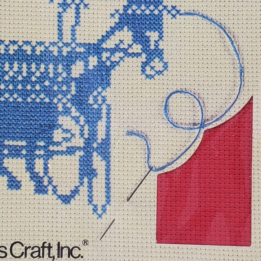 Vintage Charles Craft Cross Stitch Fabric Aida 14 Count 1pc. 12 X 18 ...