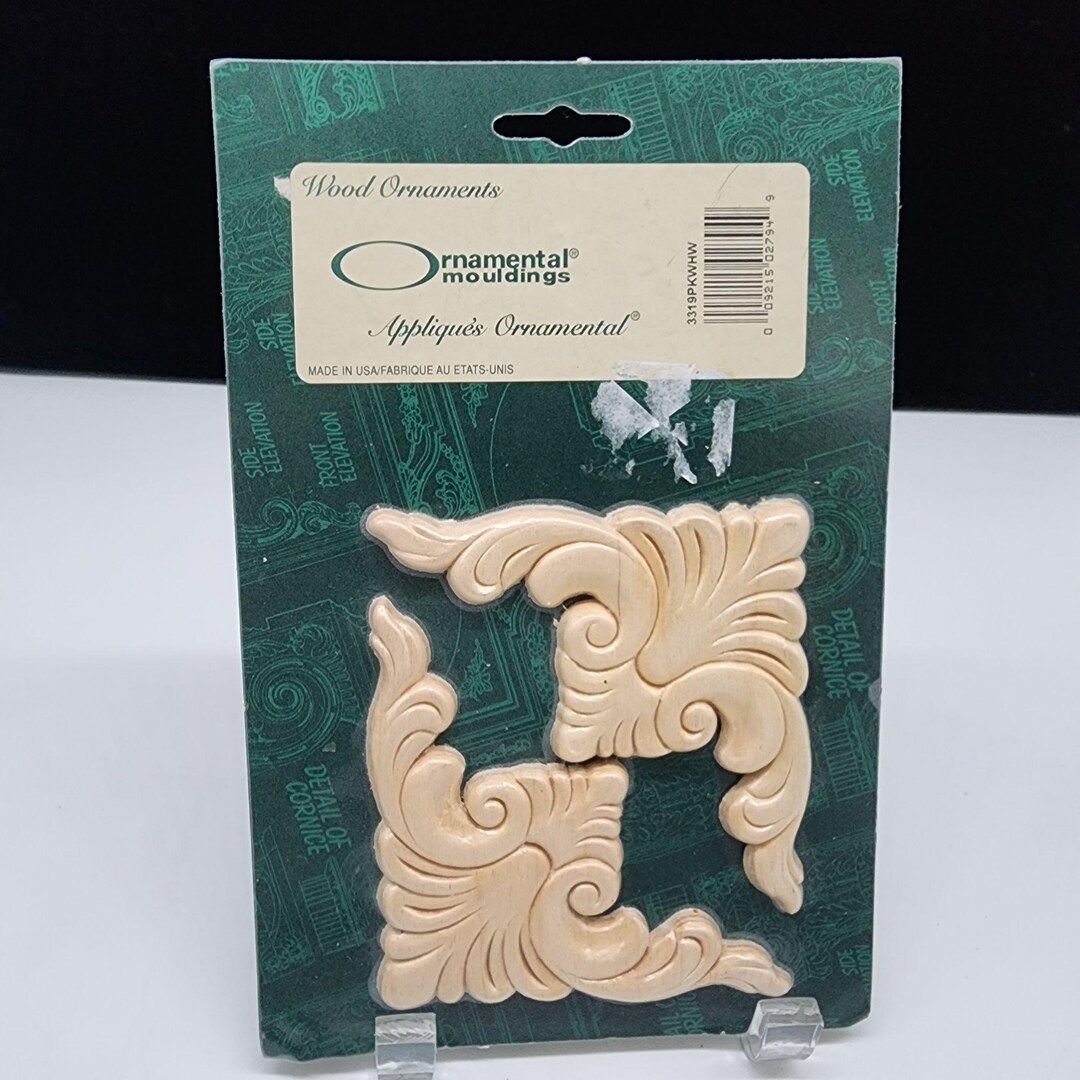 Ornamental Moldings Wood Scroll Appliques Ornamental Decorative Corner ...