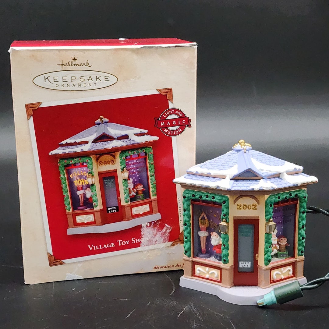 Hallmark Keepsake Ornament Village Toy Shop Light & Magic Action ...