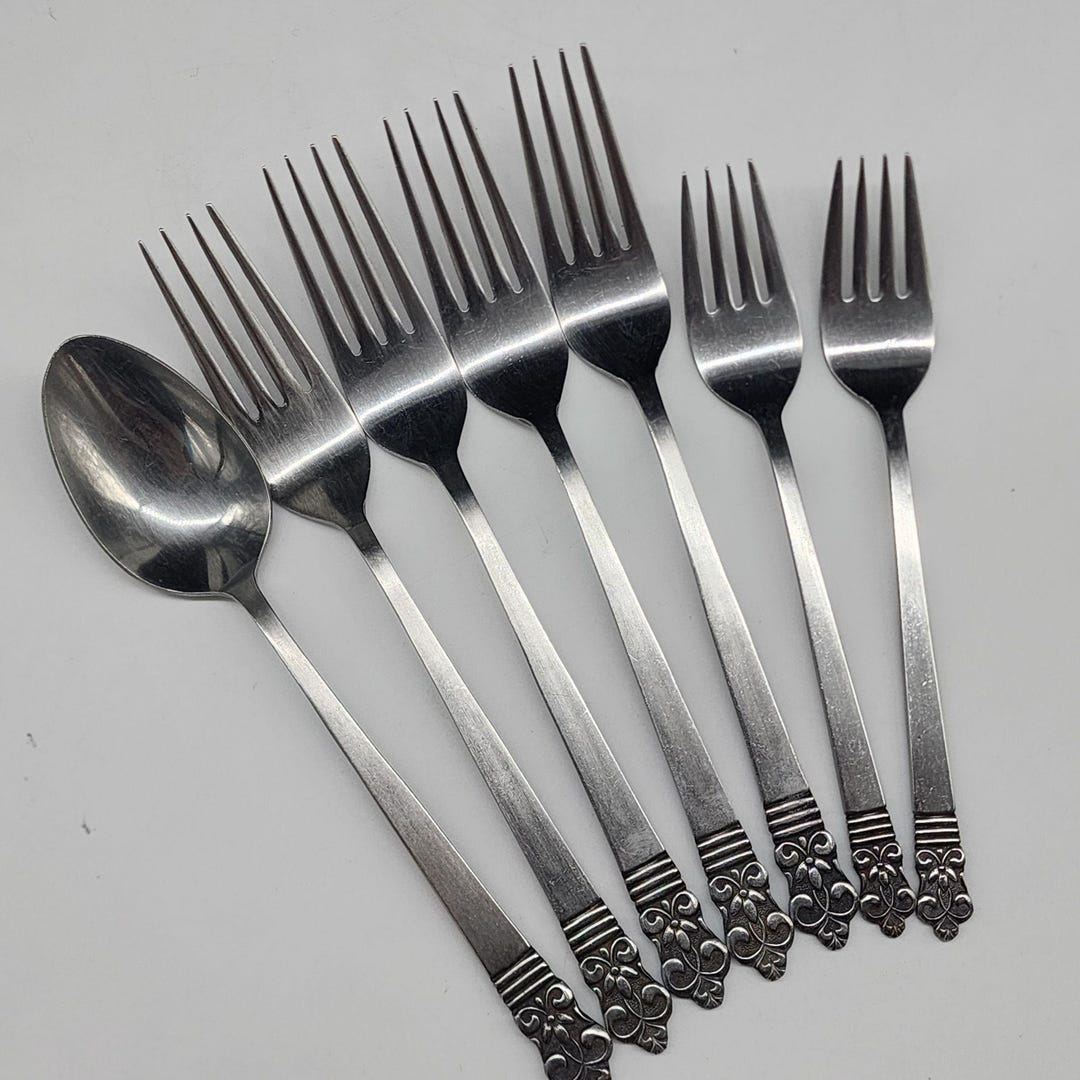 Cambridge CBS1 Stainless Steel Flatware Dinner Forks Salad Forks ...
