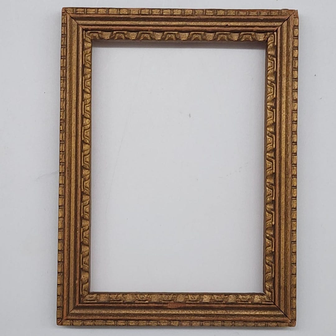 Vintage Ornate Gold Wooden Picture Frame Intricate Design 2x3 - Etsy